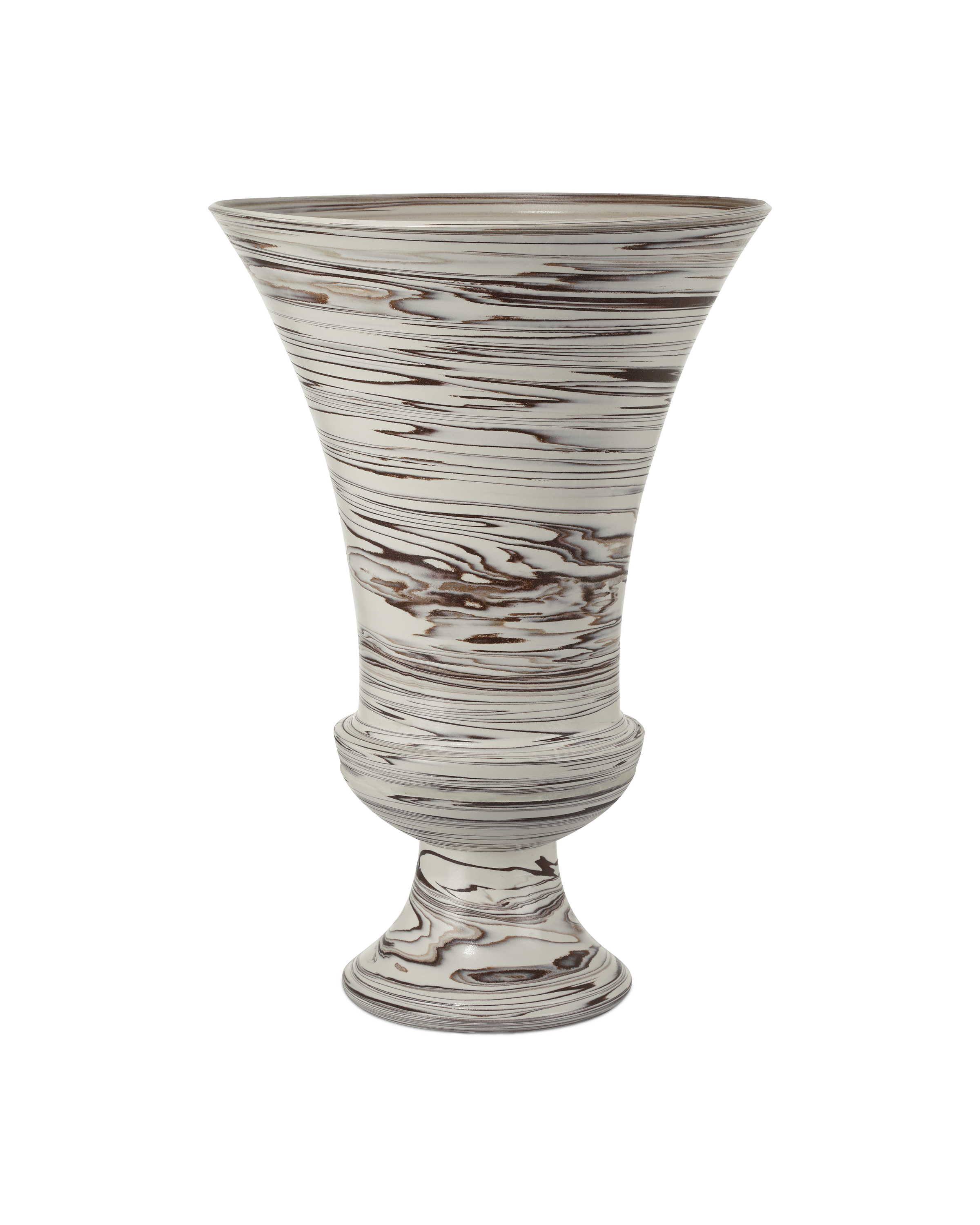 Jejune Beige Large Footed Vase