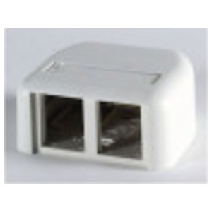 Ortronics (Legrand) OR-404TJ2-13 TracJack® Plastic Surface Mount Box, 2 ...