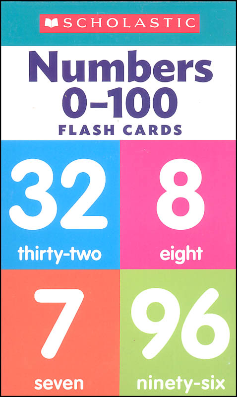 Numbers 0-100 Flash Cards