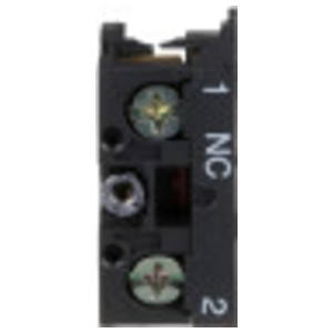 Square D (Schneider Electric) ZB2BE102 Harmony, 22mm Push Button, Add On Contact Block, 1 NC ...