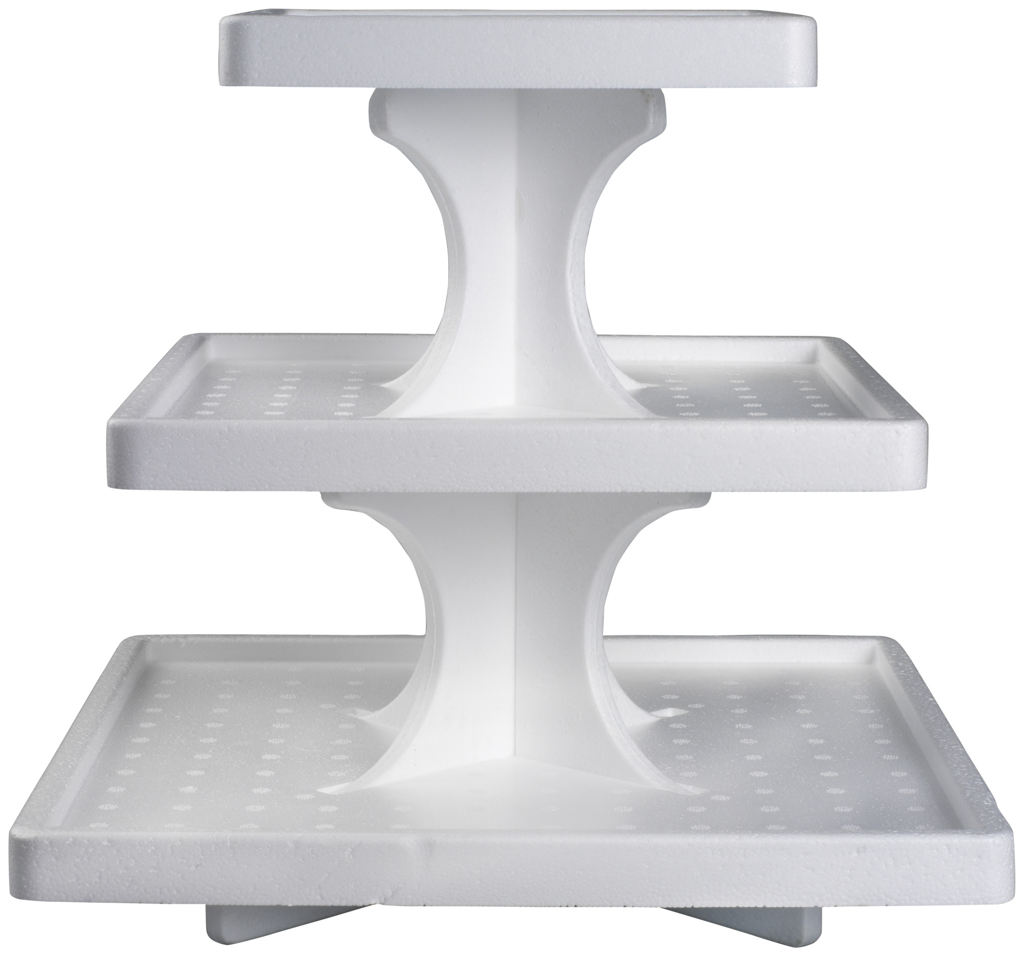 3 Tier Square White Treat Tree Cake Stand | DecoPac