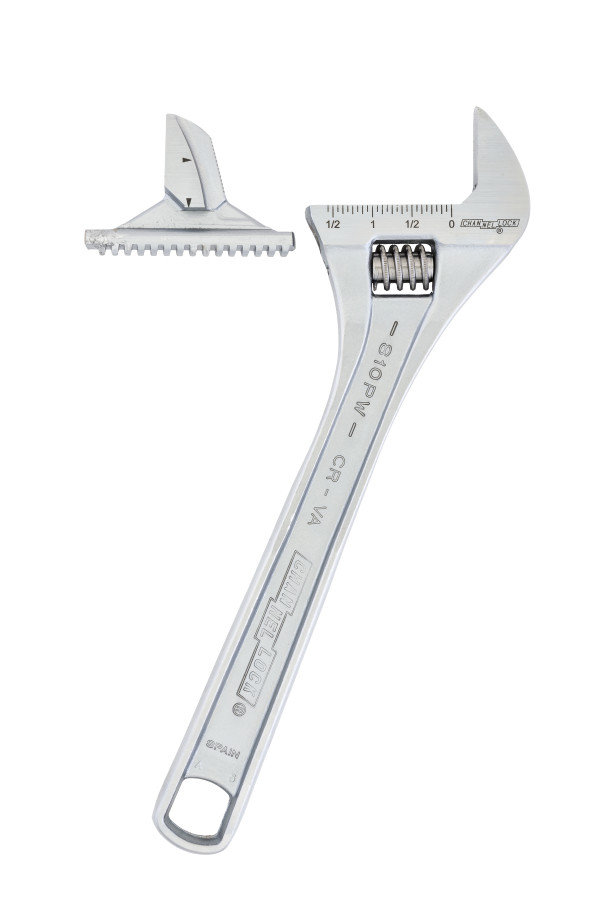 808PW 8-inch Reversible Jaw Adjustable Wrench - Channellock, Inc.
