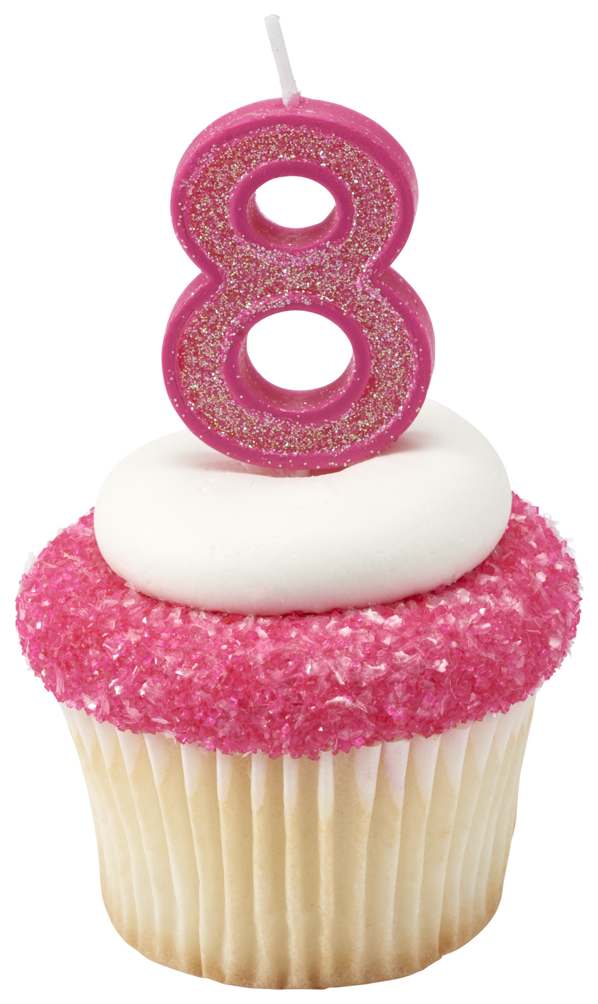 Bakery Crafts 8 Glitter Numeral Candles | DecoPac