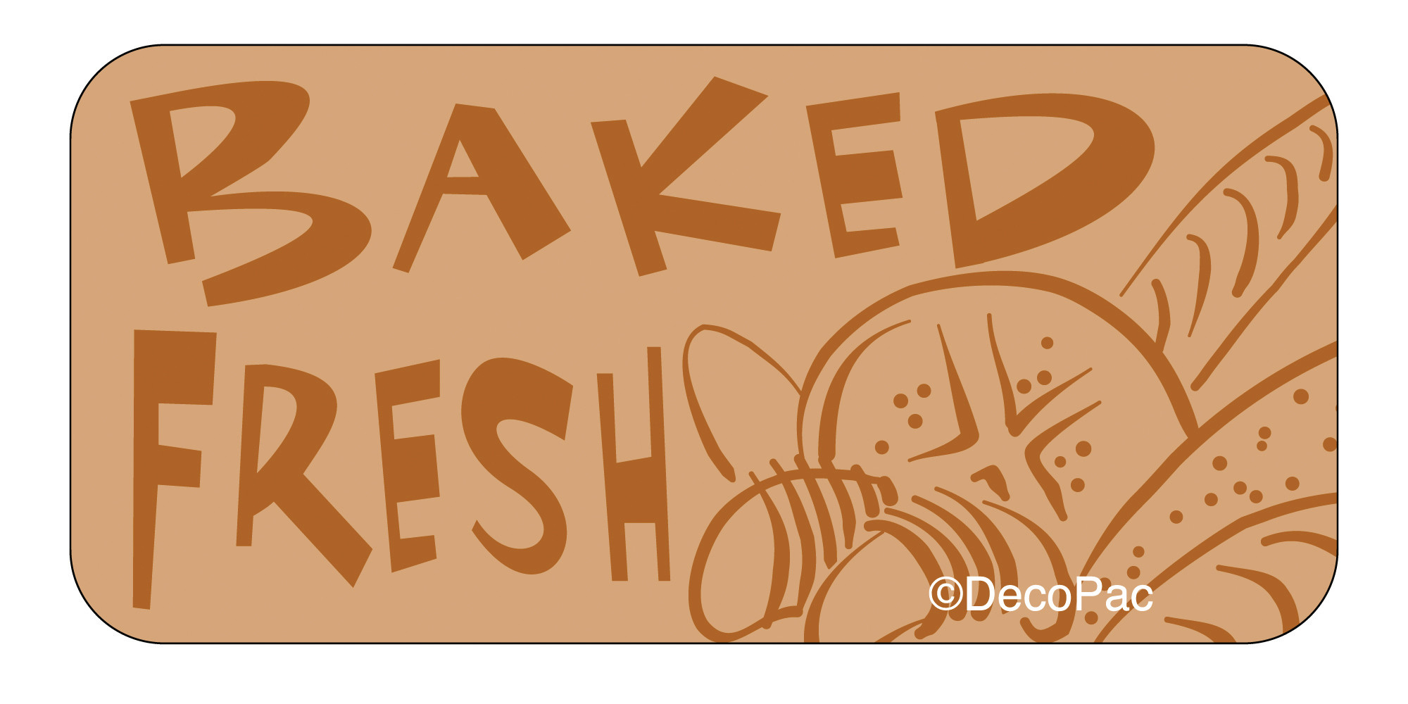 Fresh Baked Bread Label | DecoPac