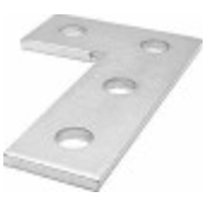 B-Line (Eaton) B143ZN Steel Corner Plate, 4 Hole, Zinc Plated | Graybar Store
