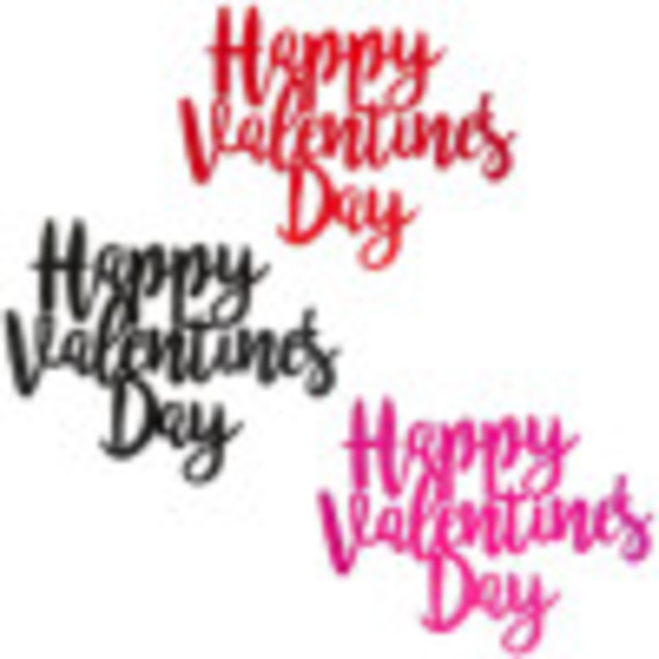 Foil Valentine S Script Assortment Decopac