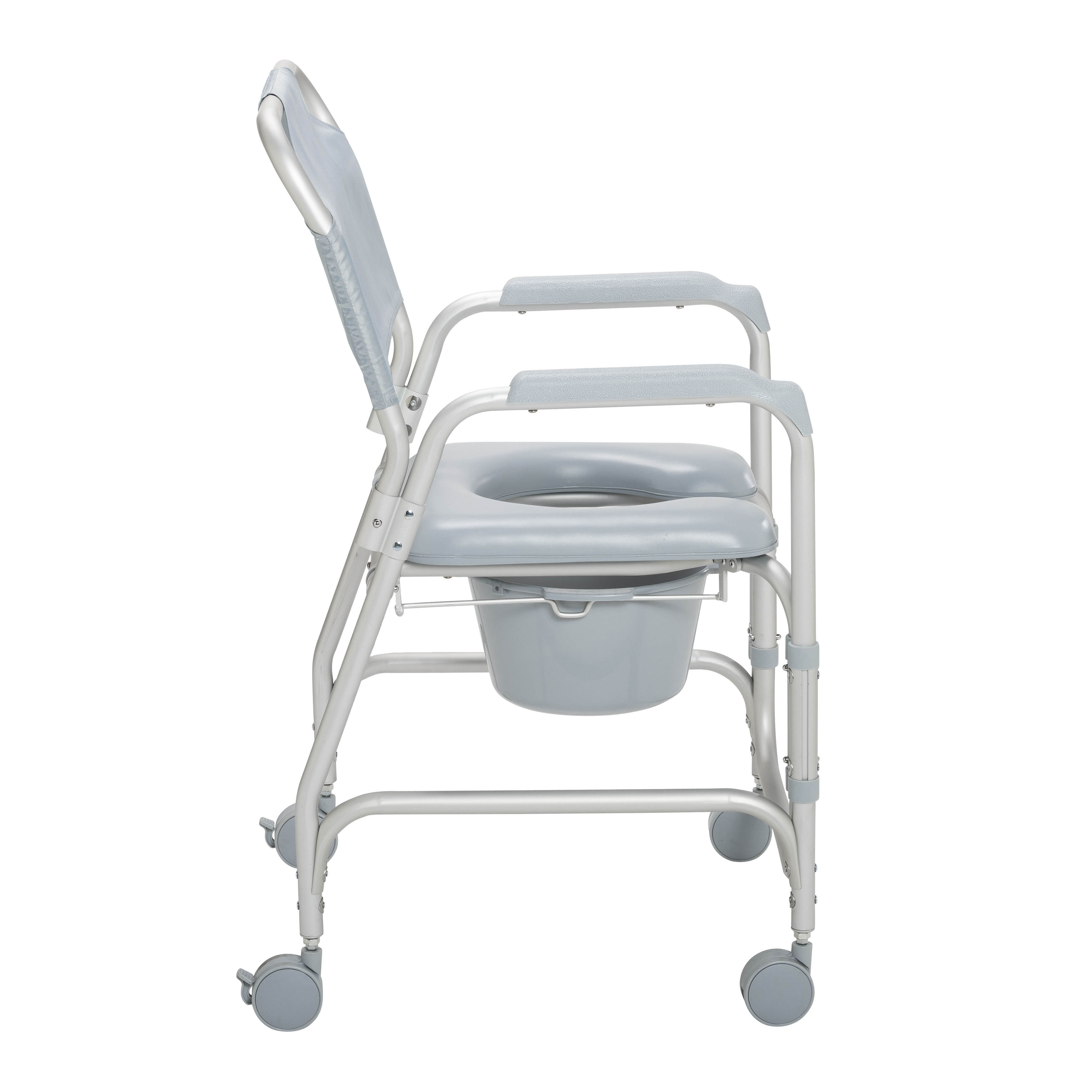Drive Medical Lightweight Portable Shower Commode Chair with Casters ...