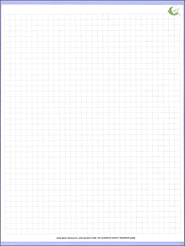 Grid Scratch Sheet / Reusable Scratch Sheet (8.5 x 11")