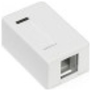Leviton 41089-1WP QuickPort® Surface Mount Box, Plenum Rated, 1-Port ...