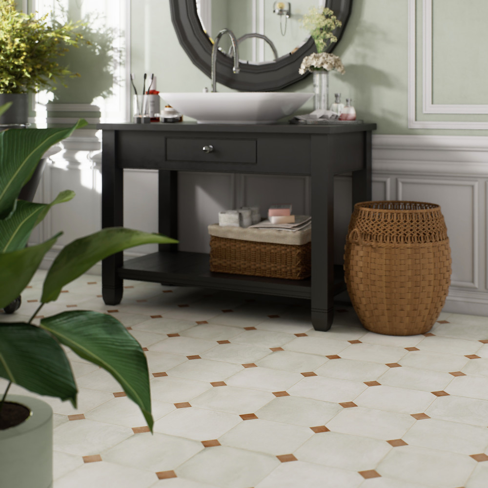 Laverton Octagon Nieve with Taco Natural 7-7/8 in. x 7-7/8 in ...