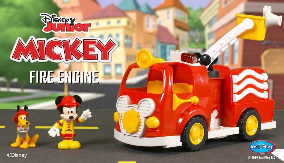 Disney’s Mickey Mouse Mickey’s Fire Engine, Figure and Vehicle Playset ...