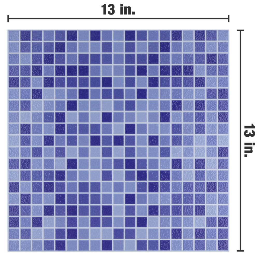 Indico Oceano 13-1/8 in. x 13-1/8 in. Porcelain Floor and Wall Tile ...