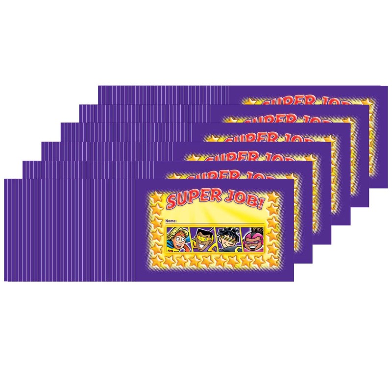 North Star Teacher Resources Superheroes Incentive Punch Cards, 36 Per ...