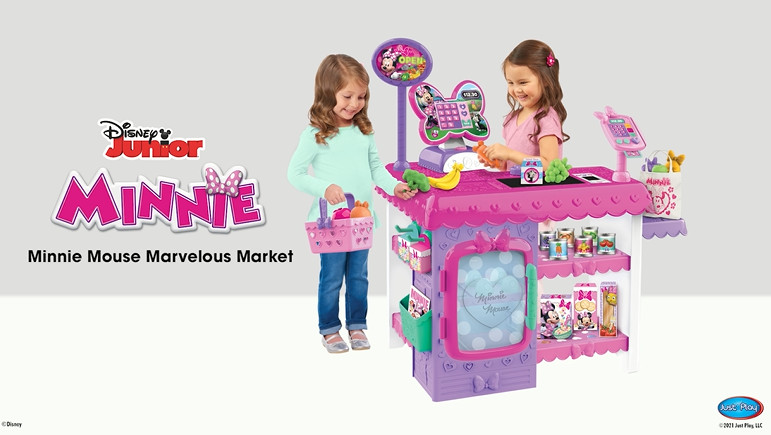 Disney Junior Minnie Mouse Marvelous Market, Pretend Play Cash Register ...