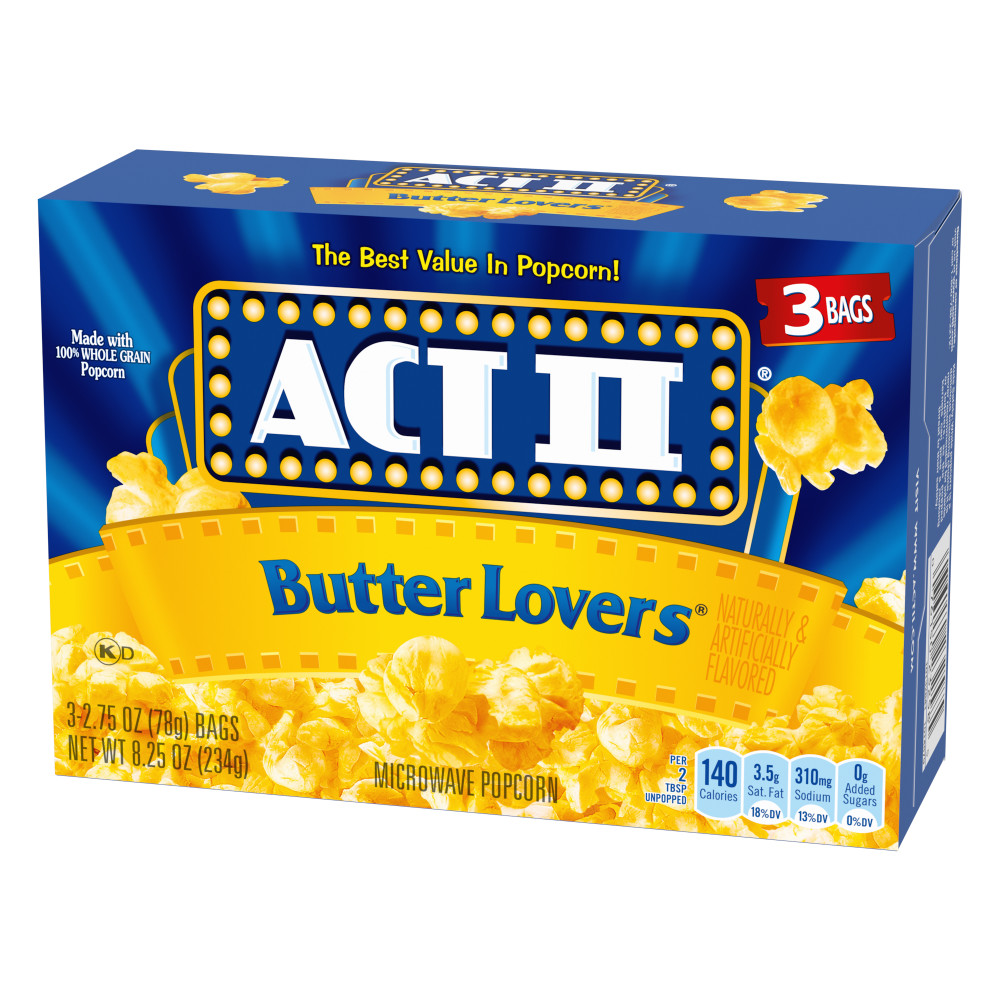 ACT II Butter Lovers Microwave Popcorn | Conagra Foodservice