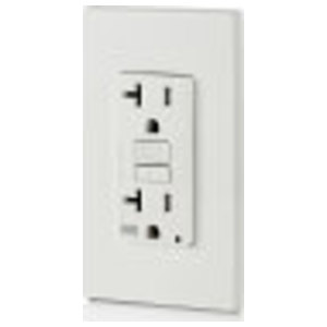 Leviton GFWT2-W SmartlockPro® Slim Self-Test GFCI Receptacle, Tamper ...