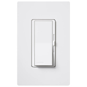 Lutron DVCL-153P-WH Diva C.L Single Pole-3-Way With Light Gloss Finish ...