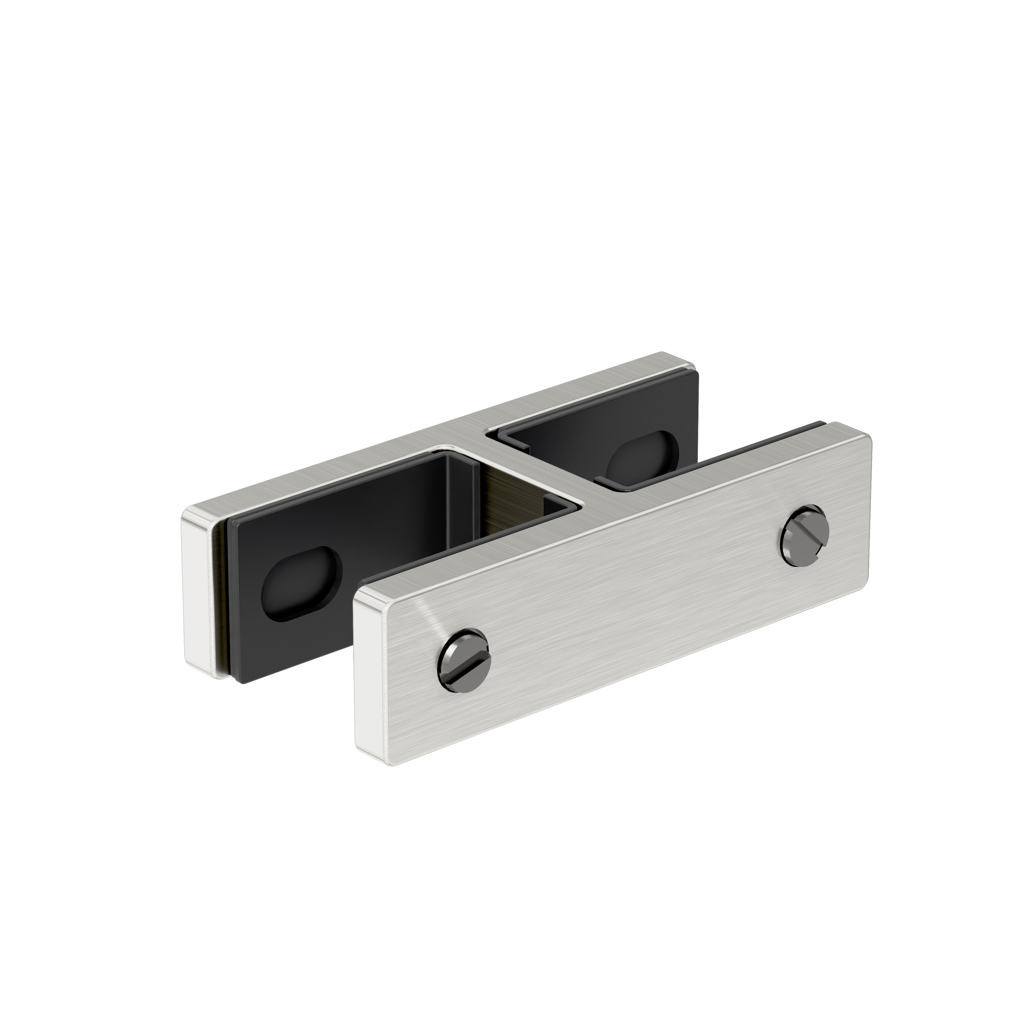 180 Degree Glass to Glass Stainless Steel Stiffener Bracket (for 15-28 ...