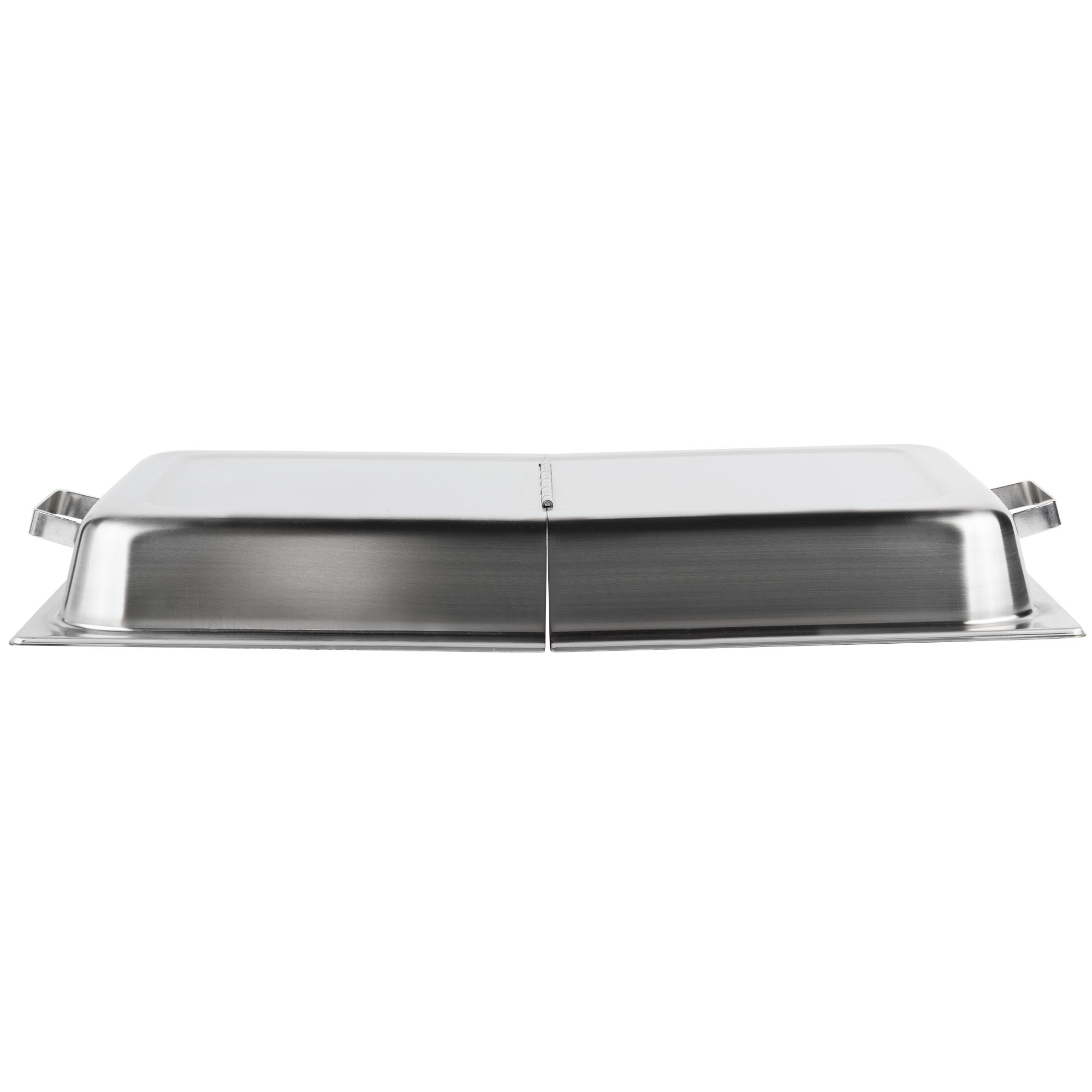 Full-size stainless steel hinged dome steam table pan cover