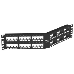Panduit CPPA48FMWBLY Mini-Com® Angled Flush Mount Empty Patch Panel | Graybar Store