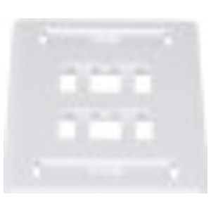Panduit CFPL4WHY Mini-Com® Classic Series, 1 Gang, Vertical Faceplate ...