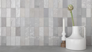 Fez White 2x5 Field Tile Glossy - Virginia Tile Company