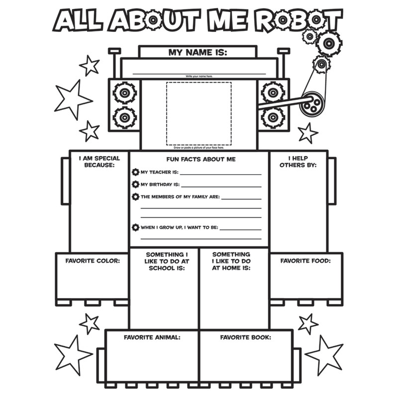 Scholastic Teaching Solutions Graphic Organizer Poster, All-About-Me ...