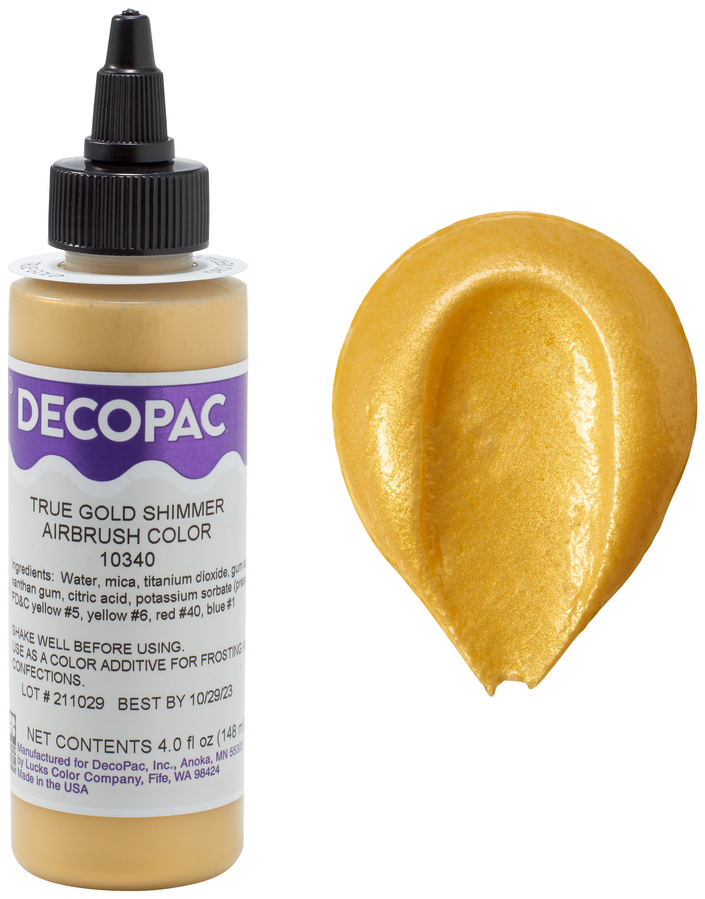 True Gold Shimmer Airbrush Color | DecoPac