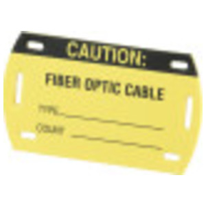 Panduit PST-FO PST-FO Self-Lam Marker Tag, Vinyl, Yellow/Black, 2"x3.5 ...