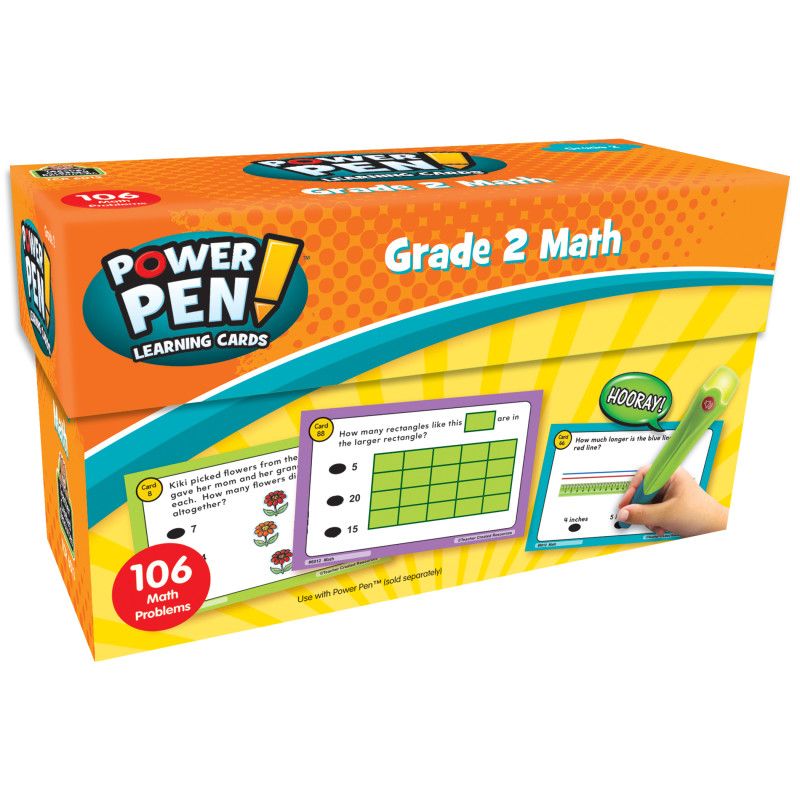 Teacher Created Resources® Power Pen® Learning Cards: Math Grade 2 ...