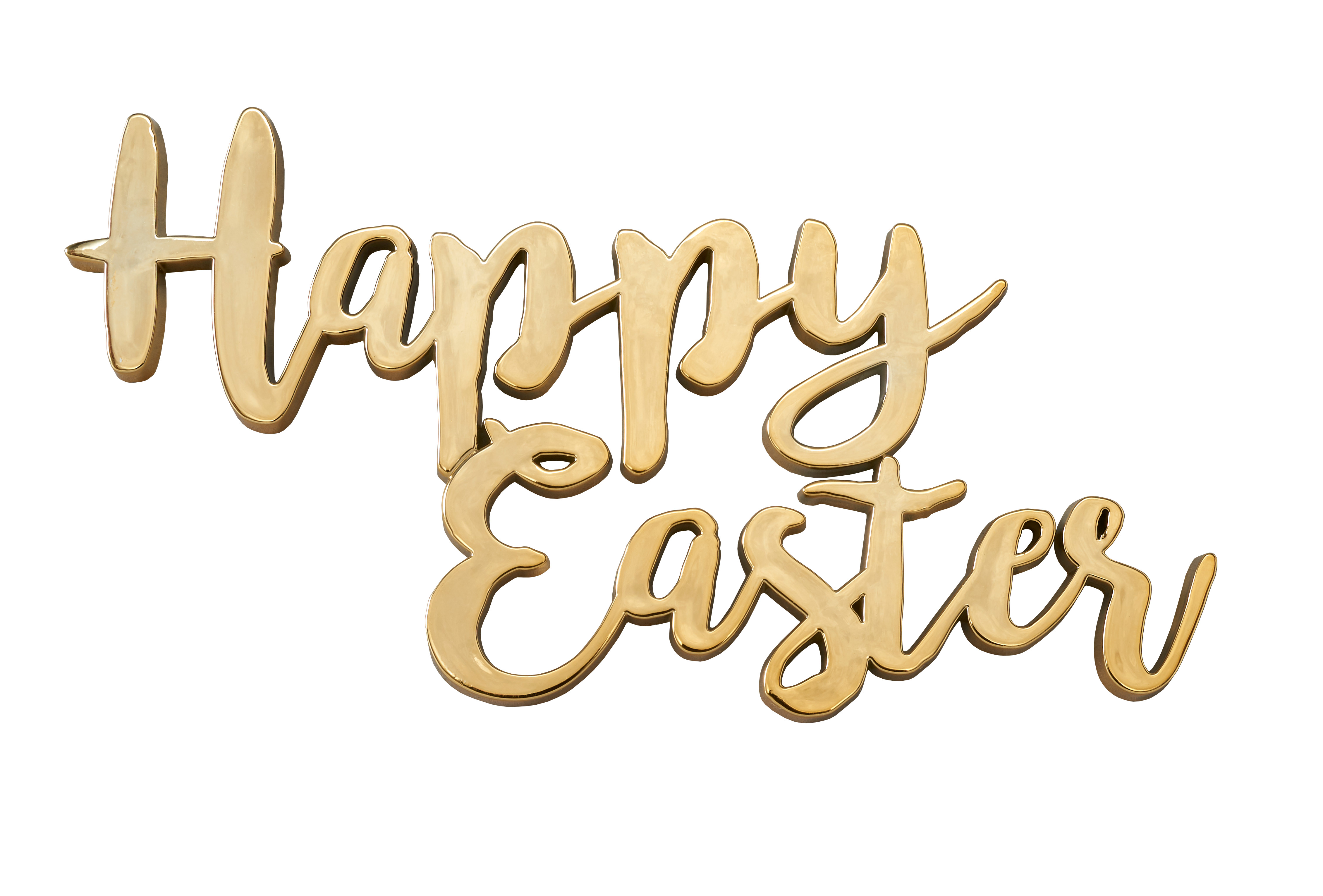 Gold Happy Easter Script | DecoPac