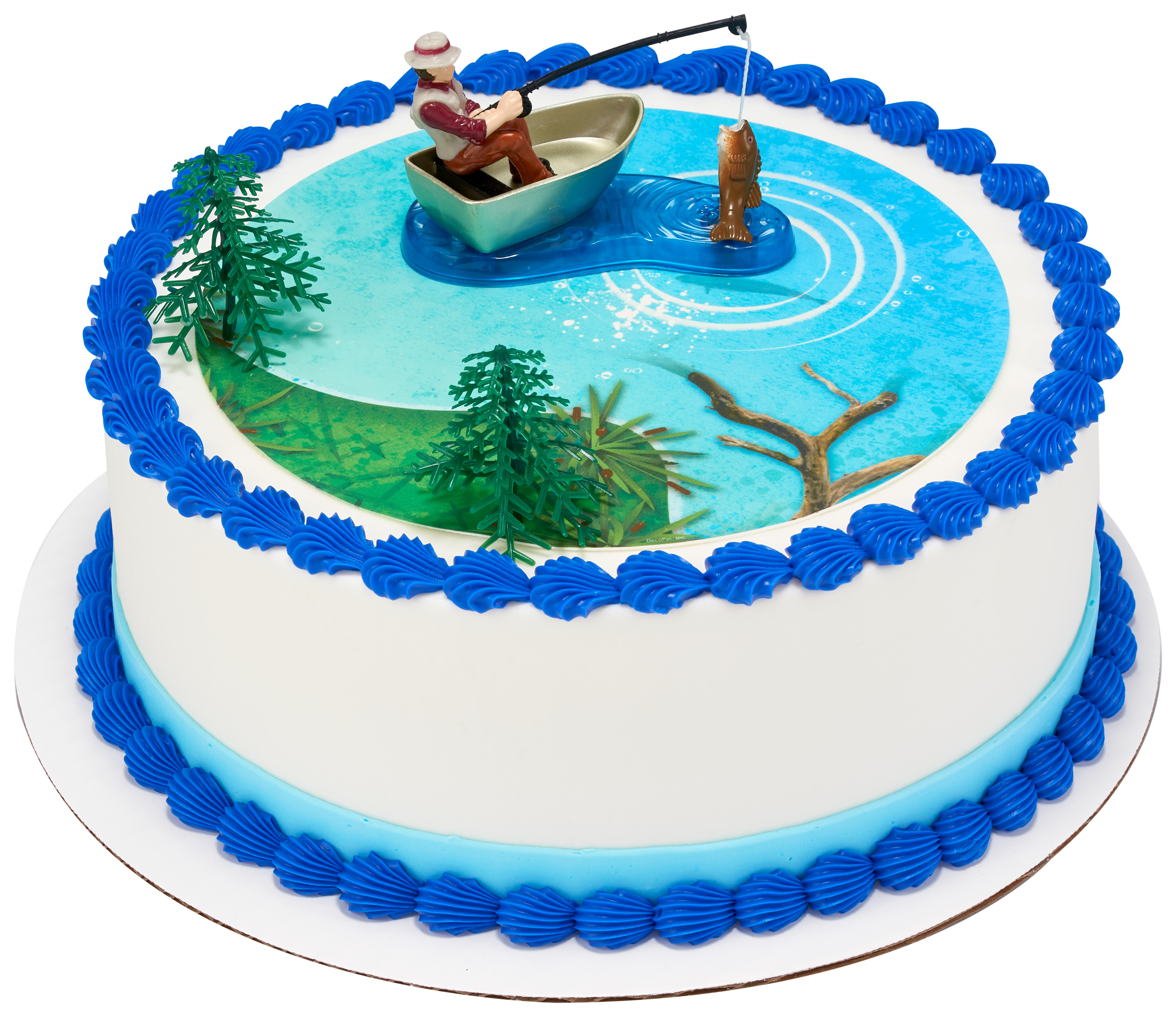 Fisherman With Action Fish Decoset | DecoPac