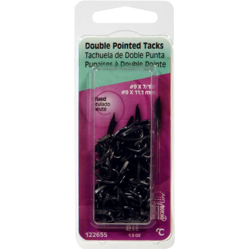 Anchor Wire Blued Double Pointed Tacks (#5 x 3/8") - 1.5 oz..