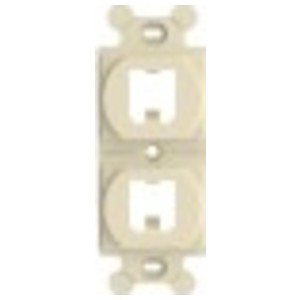 Panduit CF1062EIY Mini-Com® 106 Duplex Outlet Frame, 2-Port, Electric ...