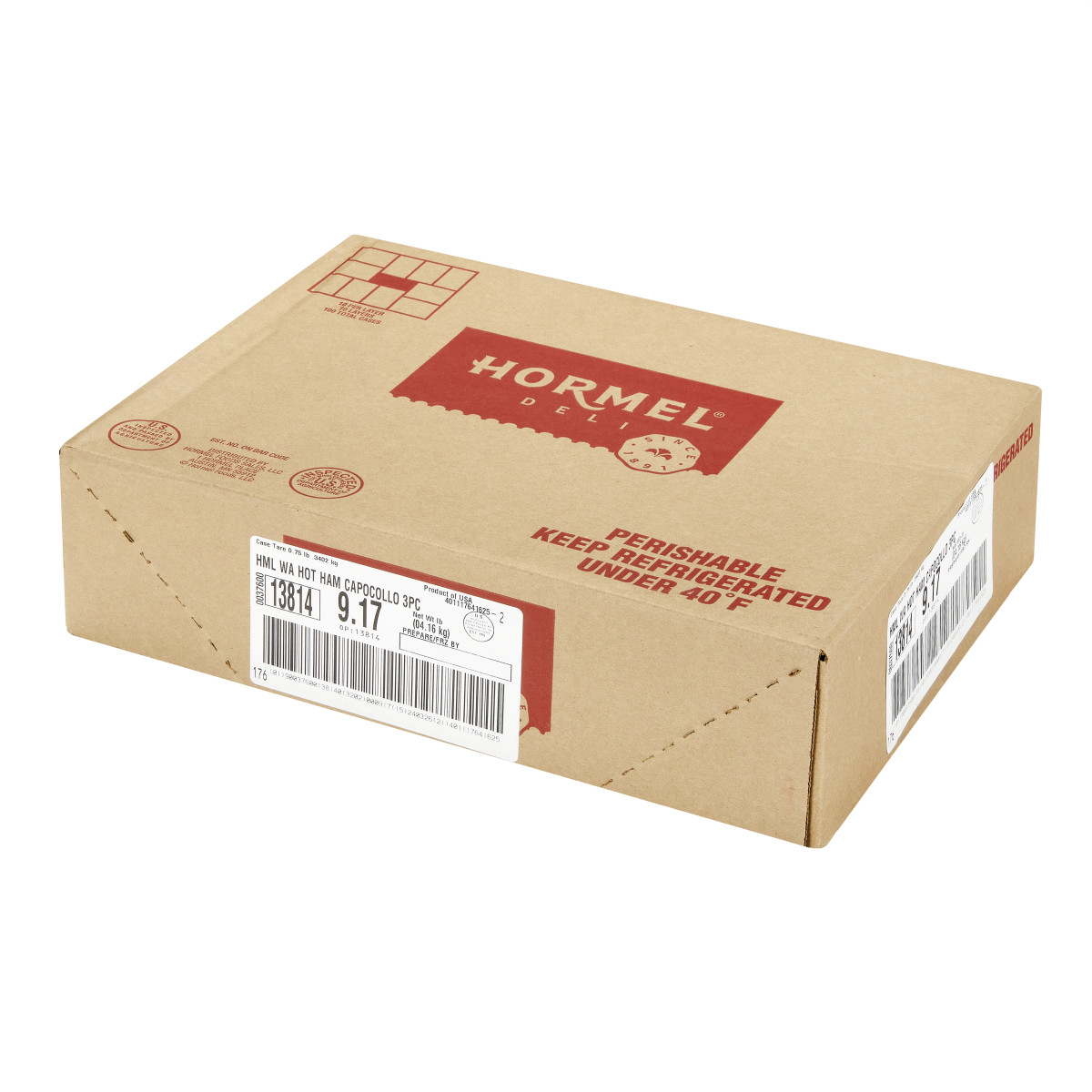HORMEL® Hot Ham Capocollo, 3 pc • Hormel Product Code: #13814 • Hormel ...