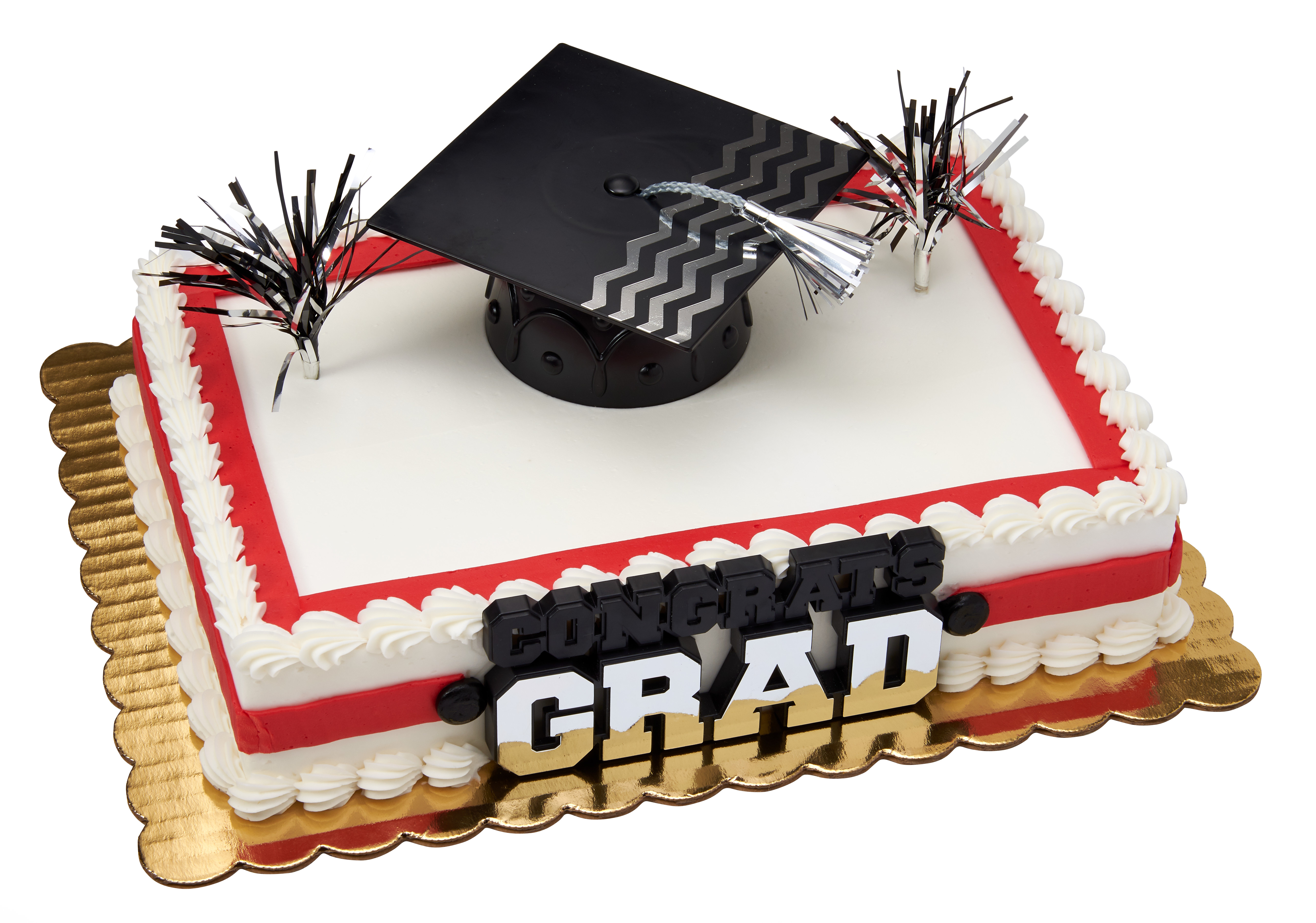 Silver Congrats Grad & Cap | DecoSet® | DecoPac
