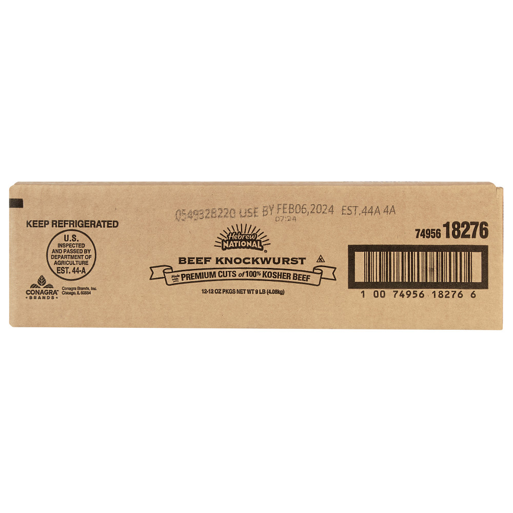 HEBREW NATIONAL Skinless Beef Knockwurst | Conagra Foodservice