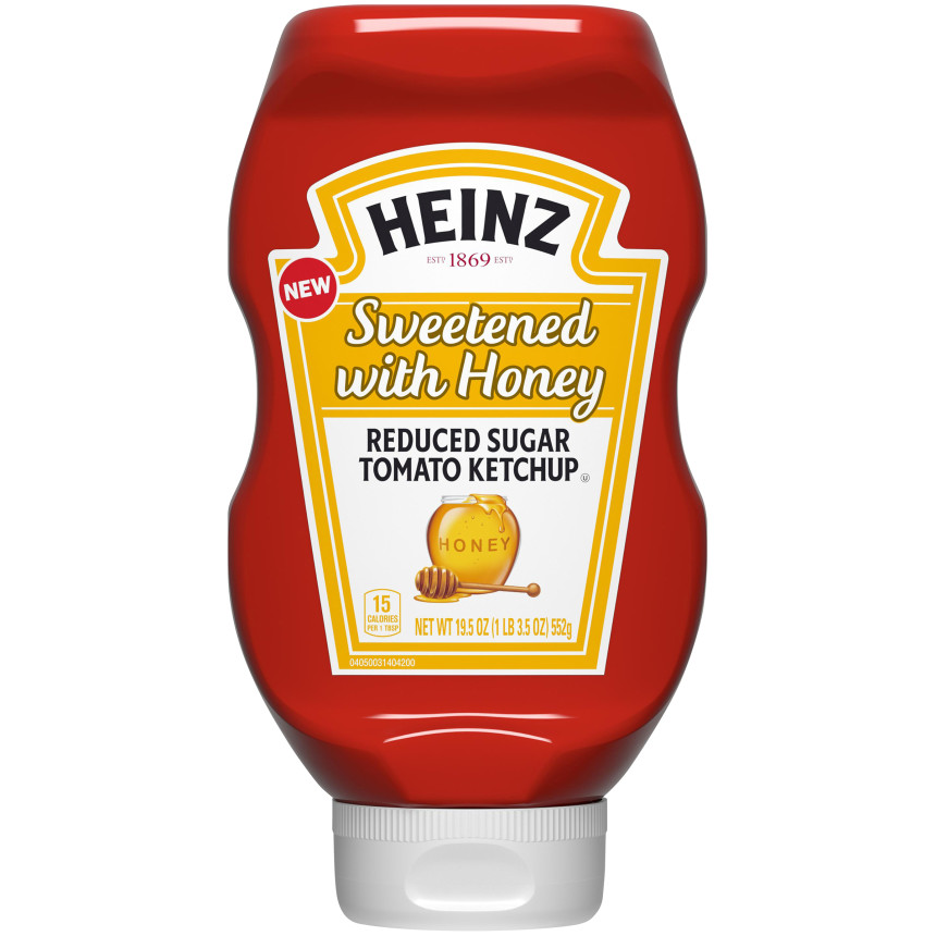 Heinz® Heinz Sweetened with Honey Reduced Sugar Tomato Ketchup, 19.5 oz ...