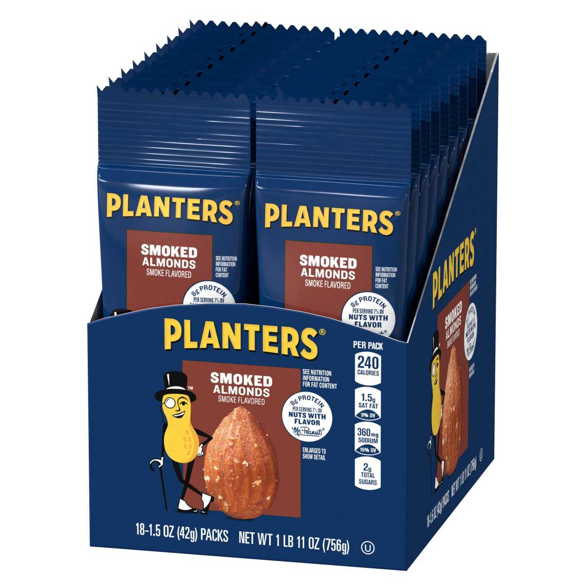 PLANTERS® Smoked Almonds Tube 1.5oz • Hormel Product Code: #123167 ...