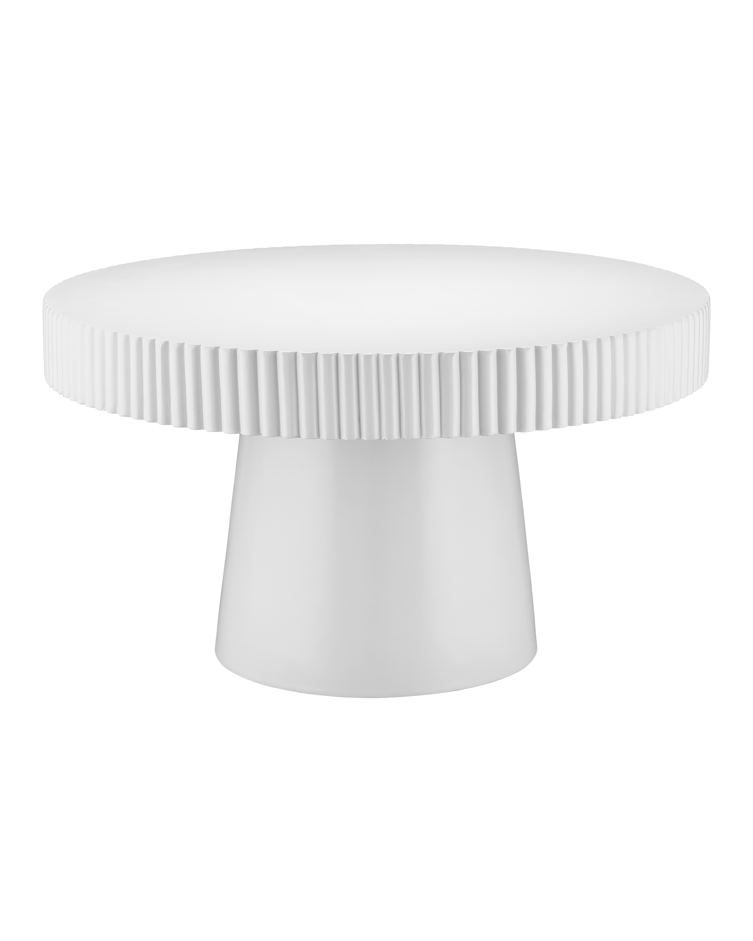 Harlow White Concrete Cocktail Table