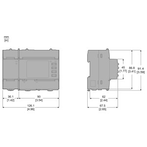 Square D (Schneider Electric) METSEEM3570A DIN Rail Meter, PowerLogic ...