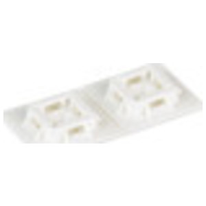 Panduit ABM100-A-C Cable Tie Mount With Rubber Adhesive, 4-Way, 1.00 L ...