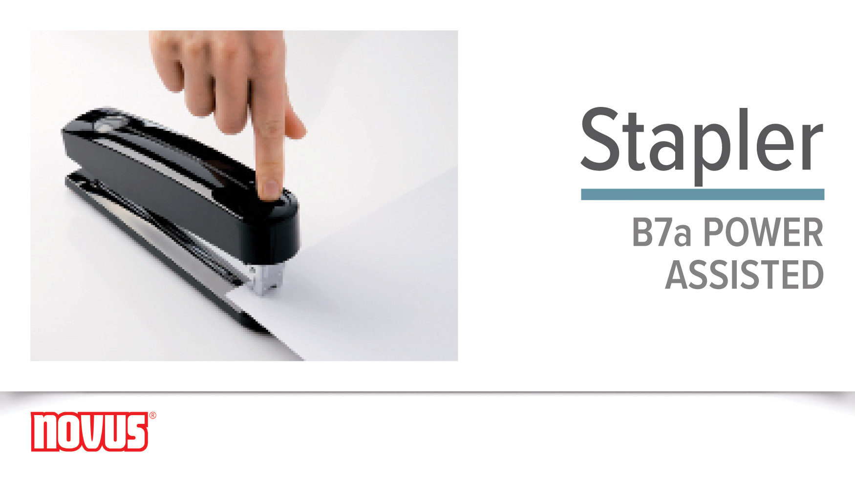 Novus B7a | Power Assisted Stapler (Black)