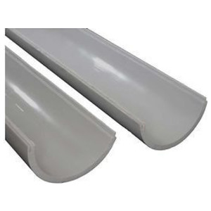 Cantex A52EAZS PVC Conduit, PVC, Schedule 40 Split Duct PVC, 10 Ft L, 4 In X 10 Ft, 4 In ...