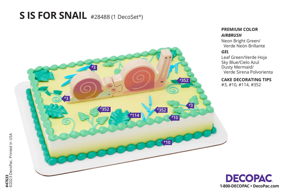 S Is For Snail | DecoPac