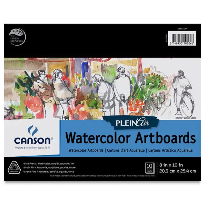 Canson Artist Series Montval Plein Air Watercolor Board, Fol