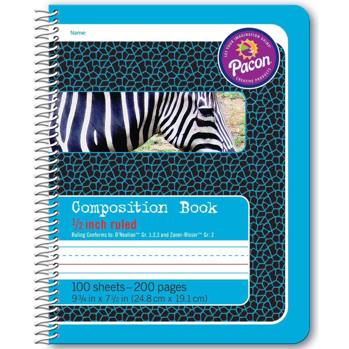 Composition Book 1 2 Ruled Spiral Bound DIXP2429