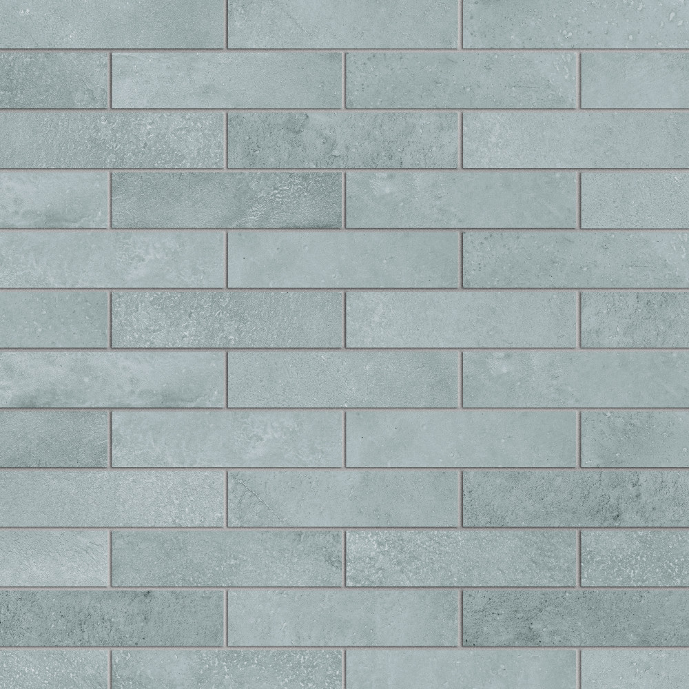 Atlas Brick Grey 2-3/8 in. x 9-3/4 in. Porcelain Floor and Wall Tile ...