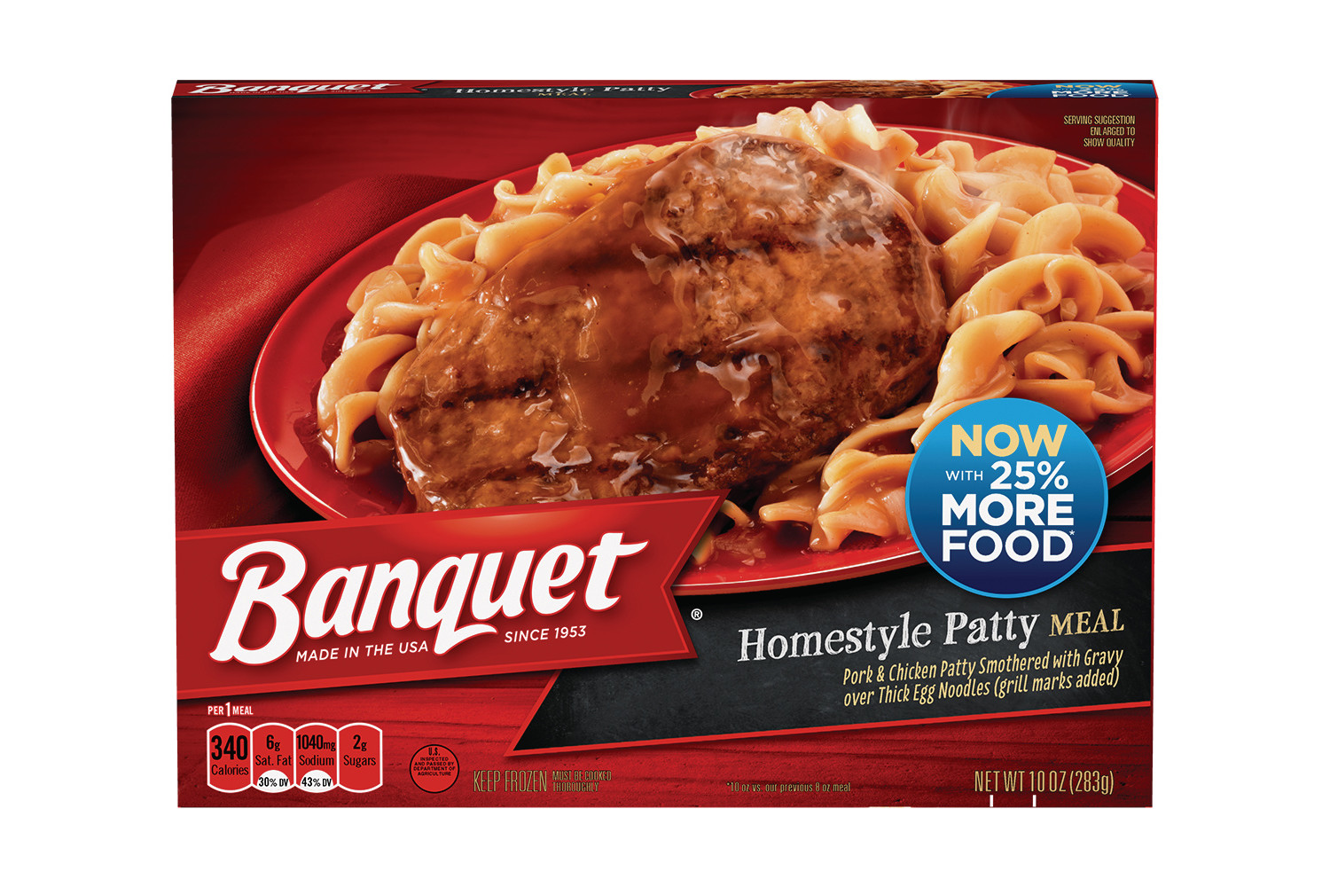 BANQUET Classic Homestyle Patty Meal Conagra Foodservice BANQUET Classic Homestyle Patty Meal Conagra Foodservice