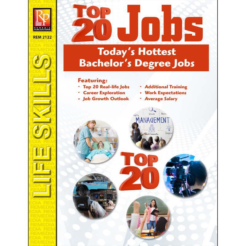 Remedia Publications The Top 20 Jobs Series: Today's Hottest Bachelor's ...